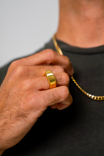 "GOLDEN ARROW" SIGNET RING - GOLD – Masión | Men's Premium Jewelry ...