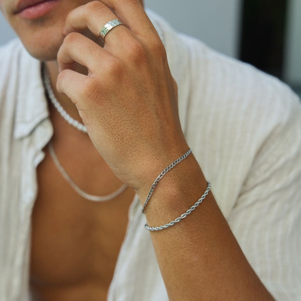 CUBAN CHAIN BUNDLE - WHITE GOLD – Masión | Men's Premium Jewelry ...