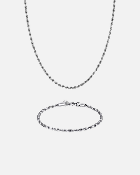 ROPE CHAIN BUNDLE (SAVE 20%) - WHITE GOLD – Masión | Men's Premium ...