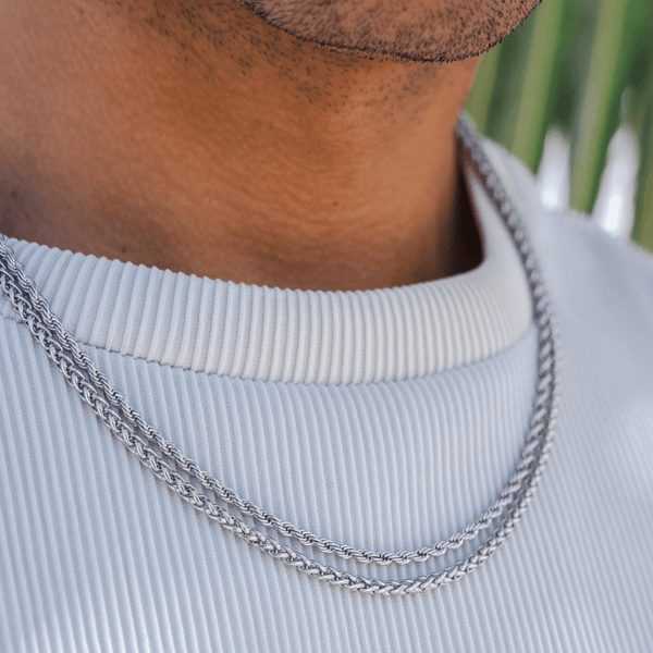 Rope Chain Pendant Full Set - WHITE GOLD – Masión | Men's Premium ...
