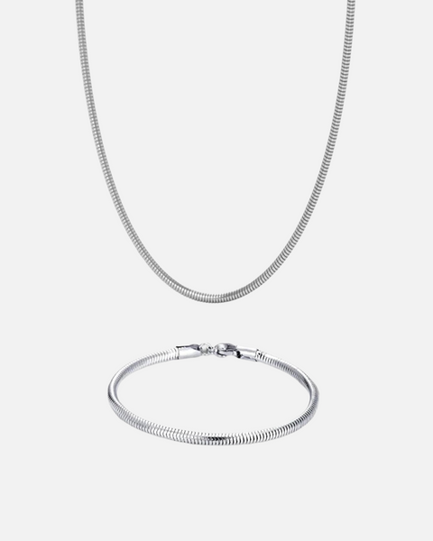 SNAKE CHAIN BUNDLE (SAVE 20%) - WHITE GOLD – Masión | Men's Premium ...