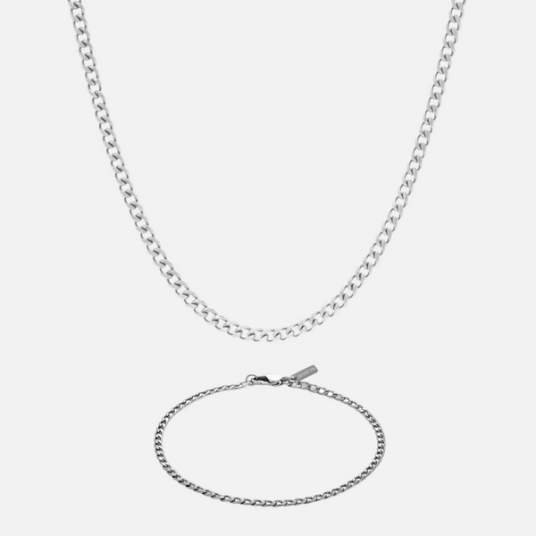 CUBAN CHAIN BUNDLE - WHITE GOLD – Masión | Men's Premium Jewelry ...